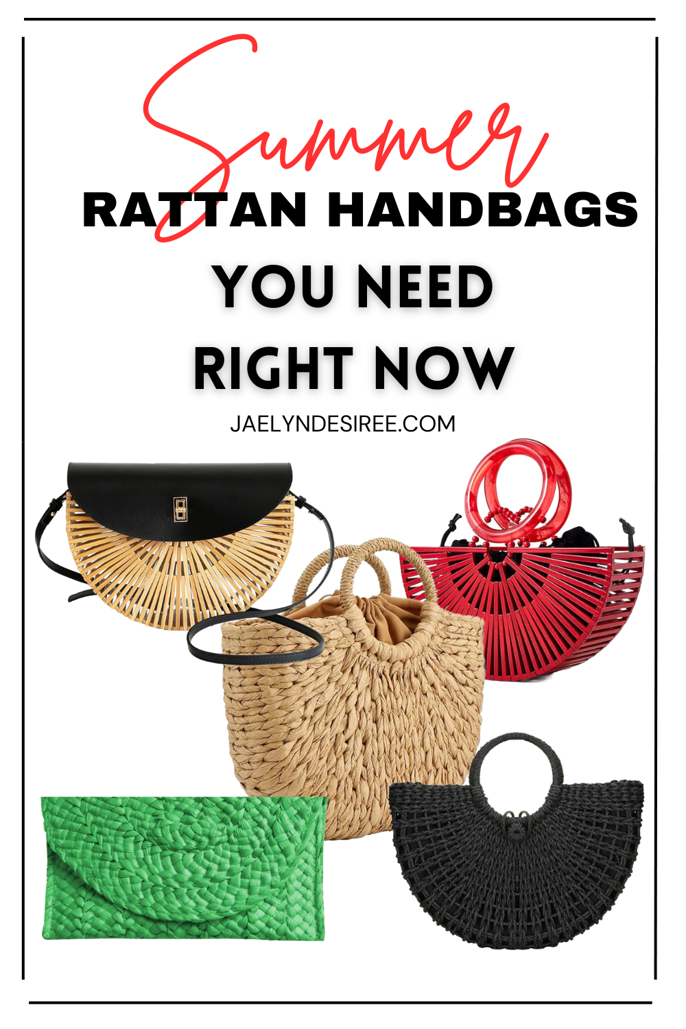 The Best Straw Handbags for summer - Jaelyn Desiree