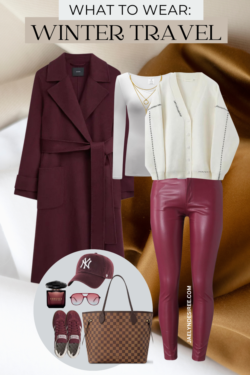 Winter Airport Travel Outfits - Jaelyn Desiree